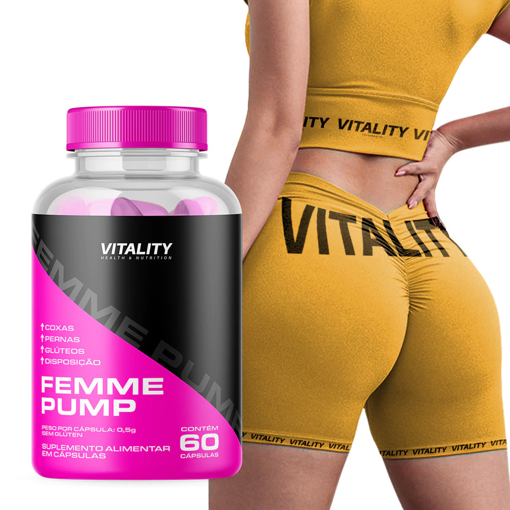 Testo Feminino Pump 60 cápsulas + Glúteos + Pernas + Curvas Fitness ...